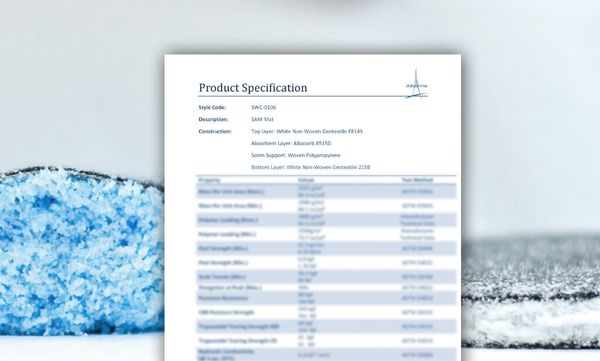 Oil Spill & Leak Containment SAM Mat | Albarrie