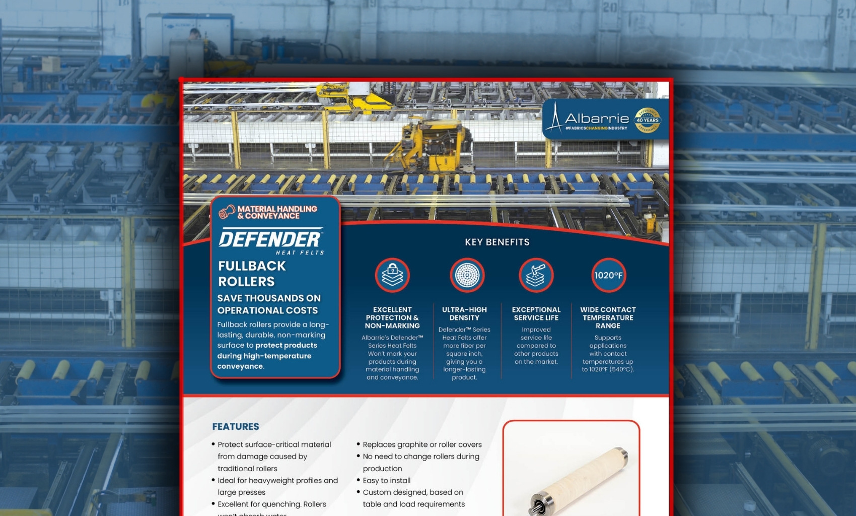 FullBack Roller Brochure | Resources | Albarrie