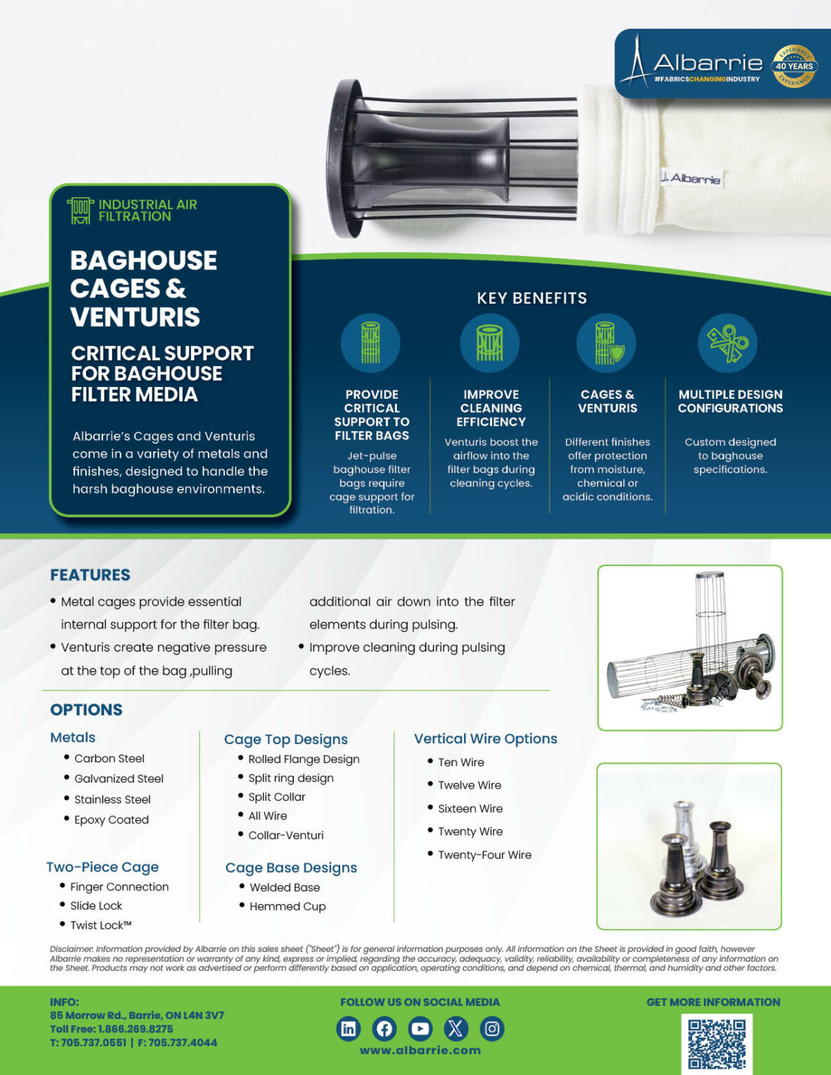 Cages and Venturis Brochure | Resources | Albarrie