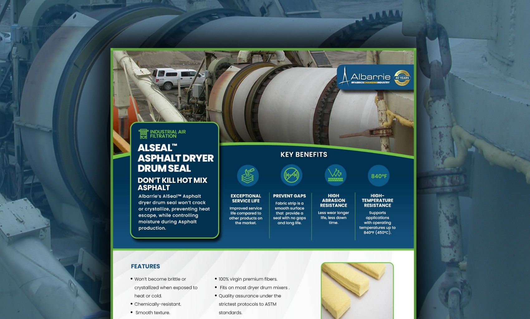 Alseal Fabric Seals Brochure | Albarrie | Albarrie