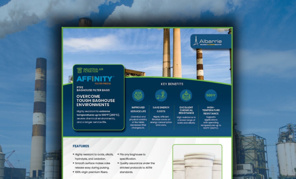 Technical Filter Media Brochure | Albarrie | Albarrie