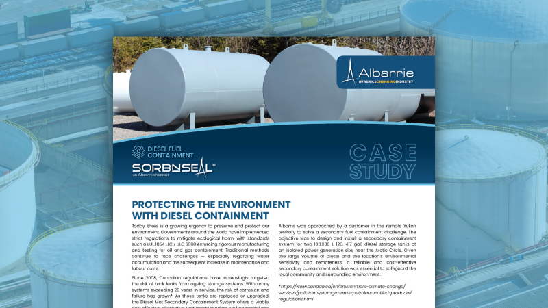 Protecting the Environment with Diesel Containment | Resources | Albarrie